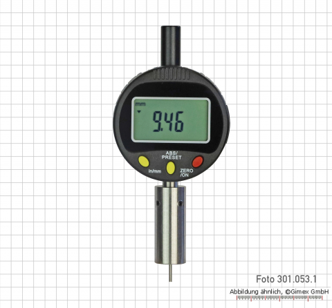 Exactools - Digital dial indicator with round depth base 16 mm