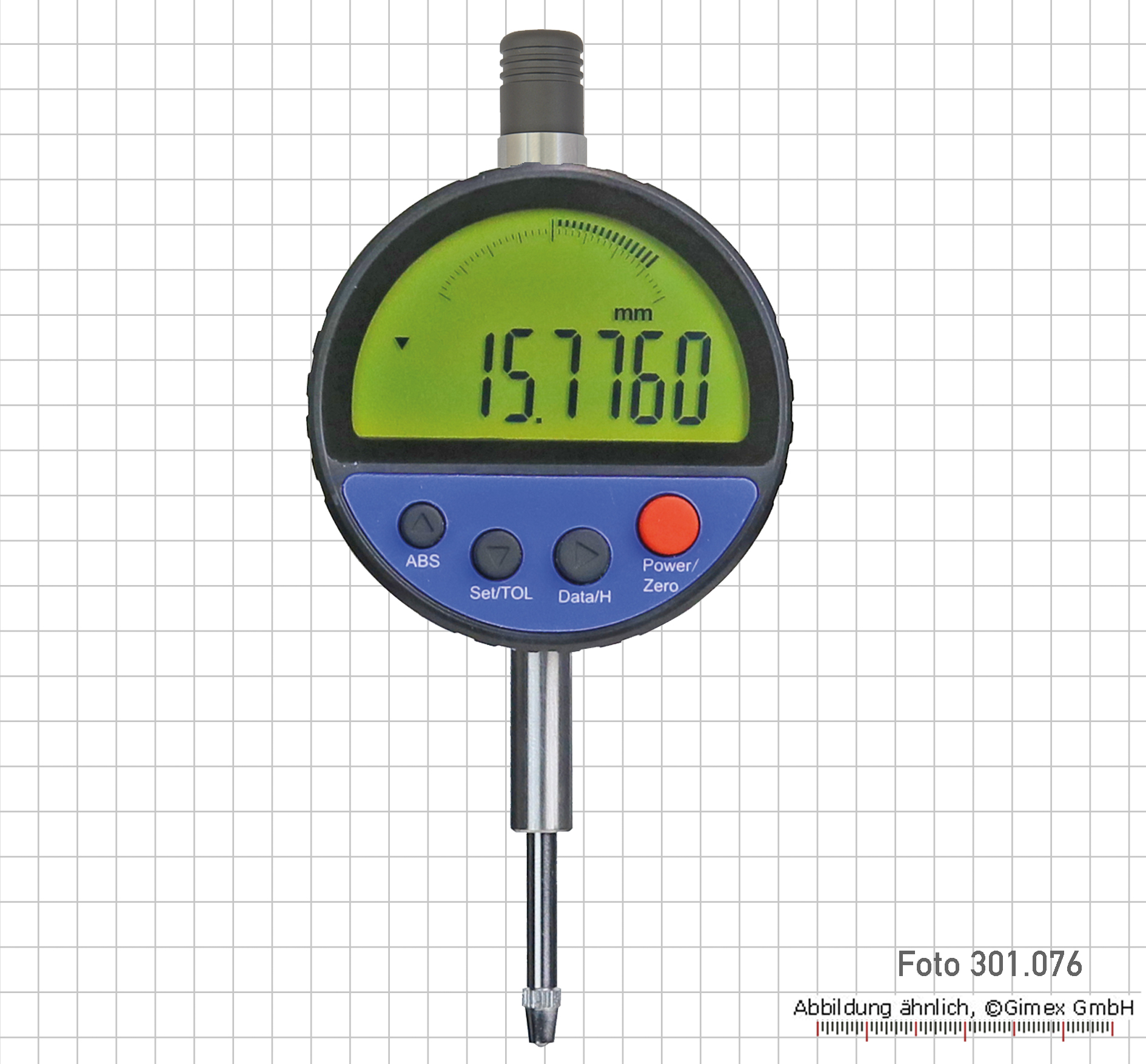 Exactools - Digital dial indicator, 12.7 x 0.001 mm, IP 65